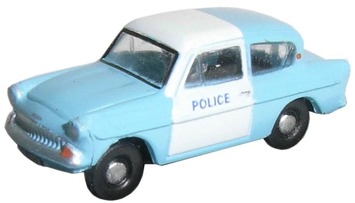 Oxford Diecast N105003 N Gauge Police Panda Ford Anglia | Emergency Se