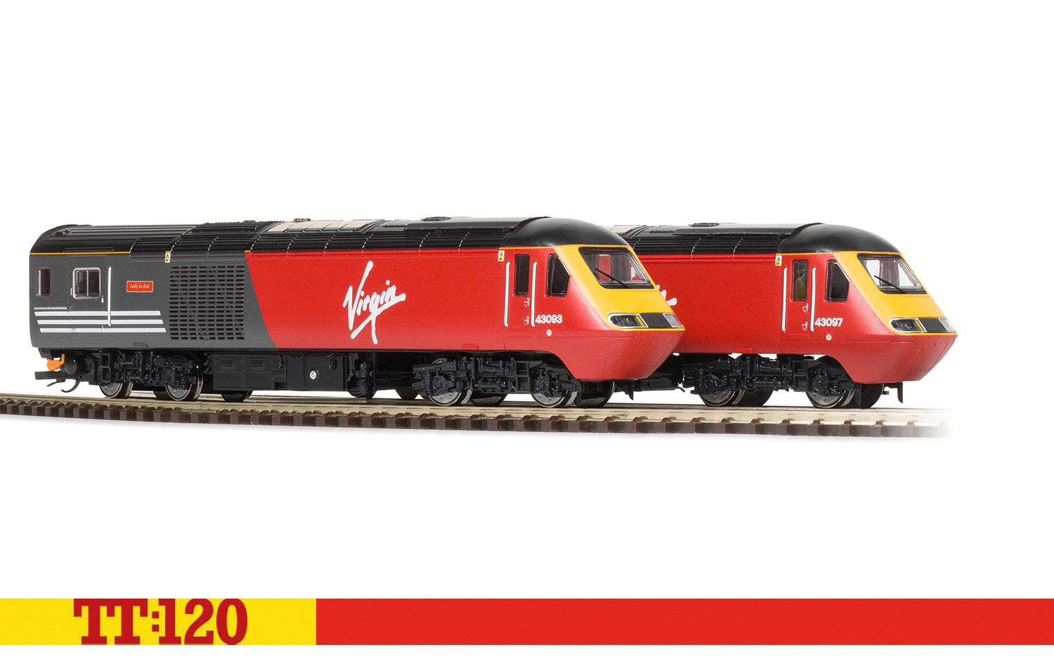 Hornby TT3048 TT Gauge Class 43 HST Power Cars 43097 And 43093 'Lady